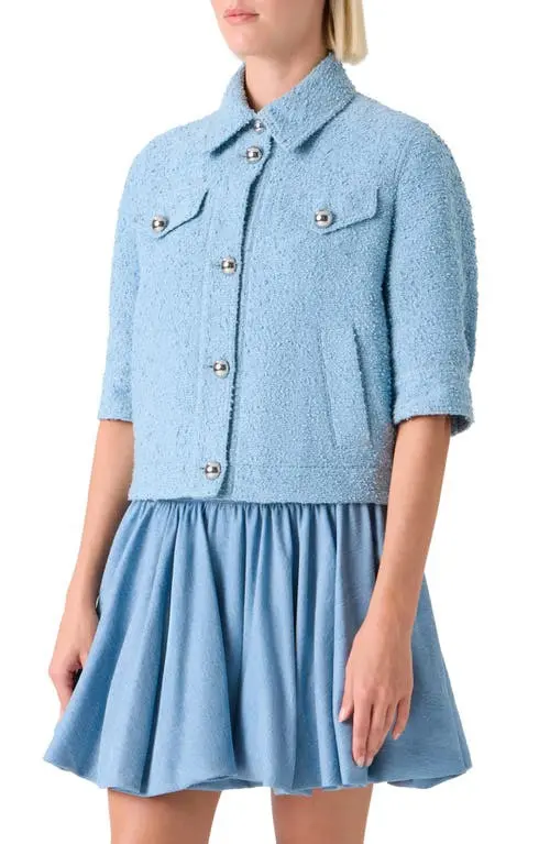 Akris Cotton-blend Bouclé Jacket