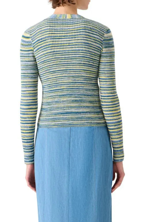 Akris Space Dye Merino Wool Cardigan