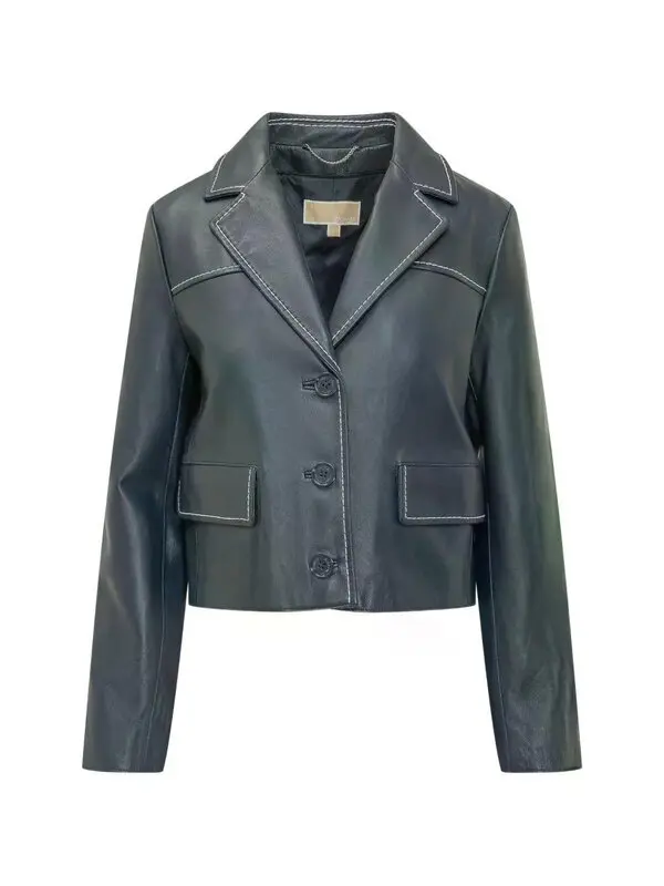 Michael Kors Lamb Leather Blazer