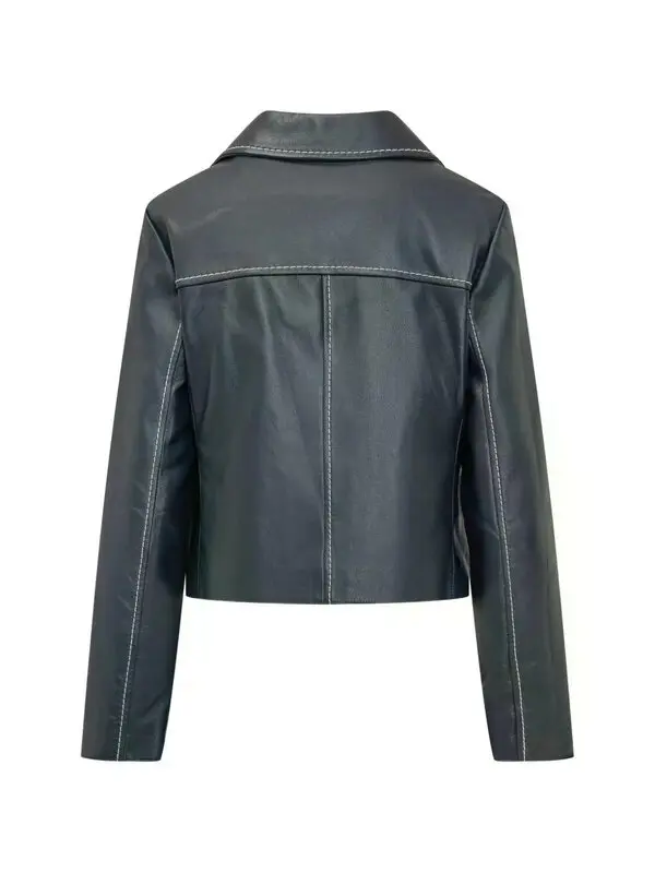 Michael Kors Lamb Leather Blazer