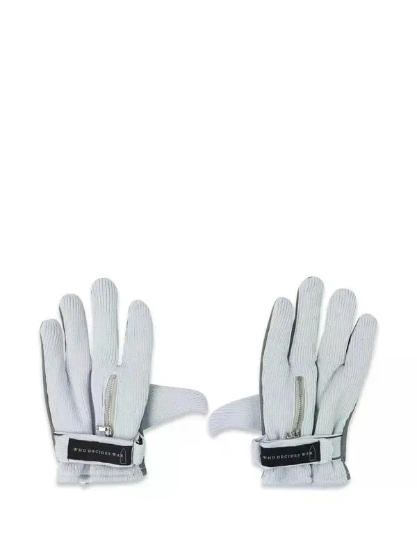 WHO DECIDES WAR Armor Gloves - Grey
