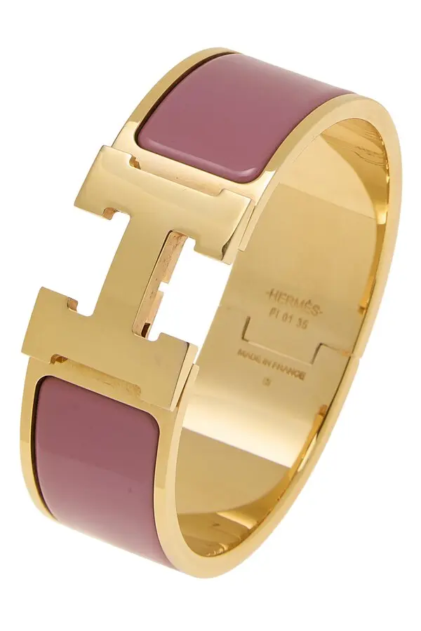 Hermès Clic-clac 'h' Bracelet - Pink