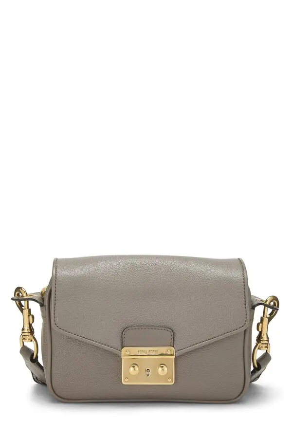 Miu Miu Leather Buckle Crossbody Bag
