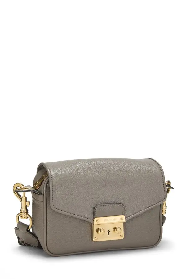Miu Miu Leather Buckle Crossbody Bag