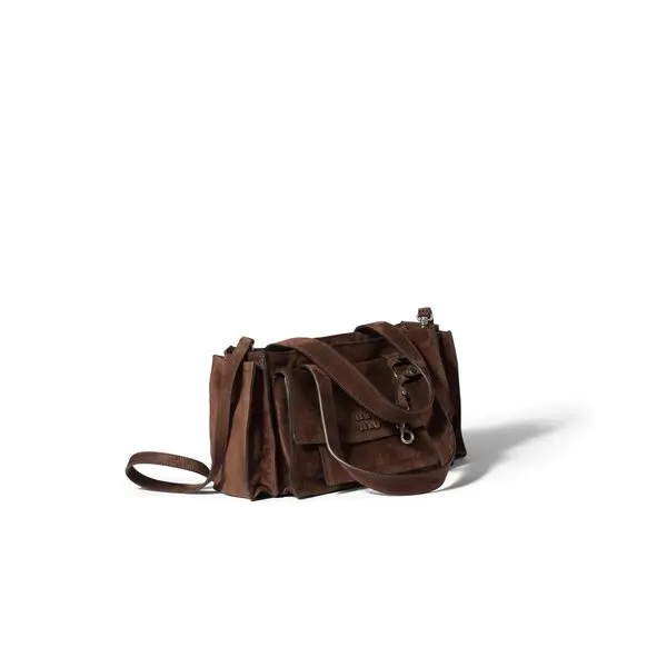 Miu Miu Utilitiare Suede Shopper