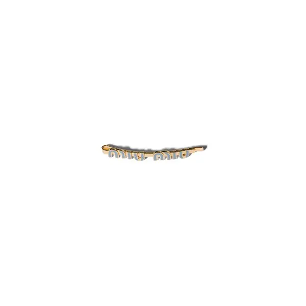 Miu Miu Enameled Metal Hair Clip