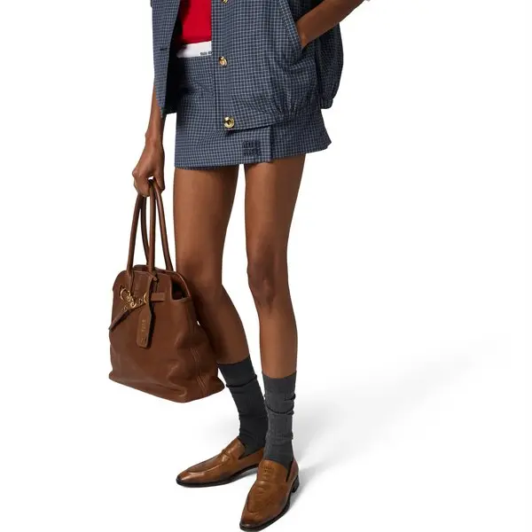 Miu Miu Checked Mini Skort