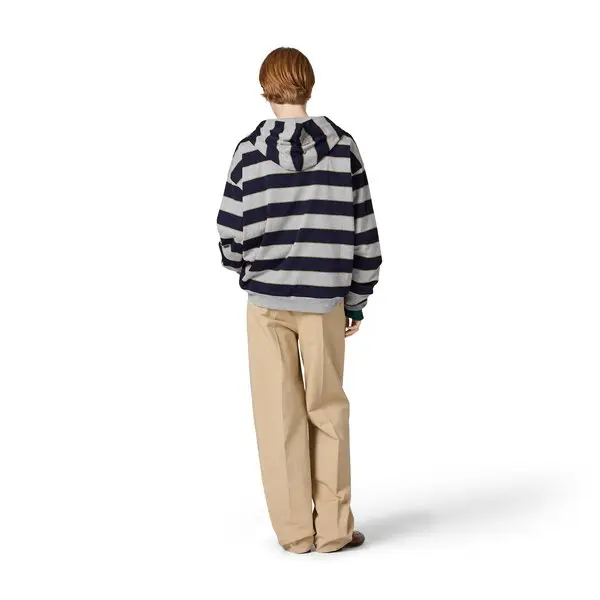 Miu Miu Striped Jersey Hoodie