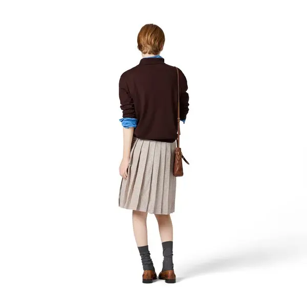 Miu Miu Wool Knit Polo Shirt - Cocoa Brown