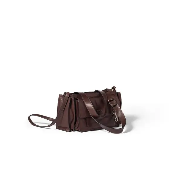 Miu Miu Nappa Leather Shopping Bag - Sienna
