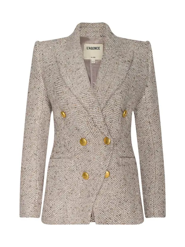 L'Agence Kyomi Tweed Blazer