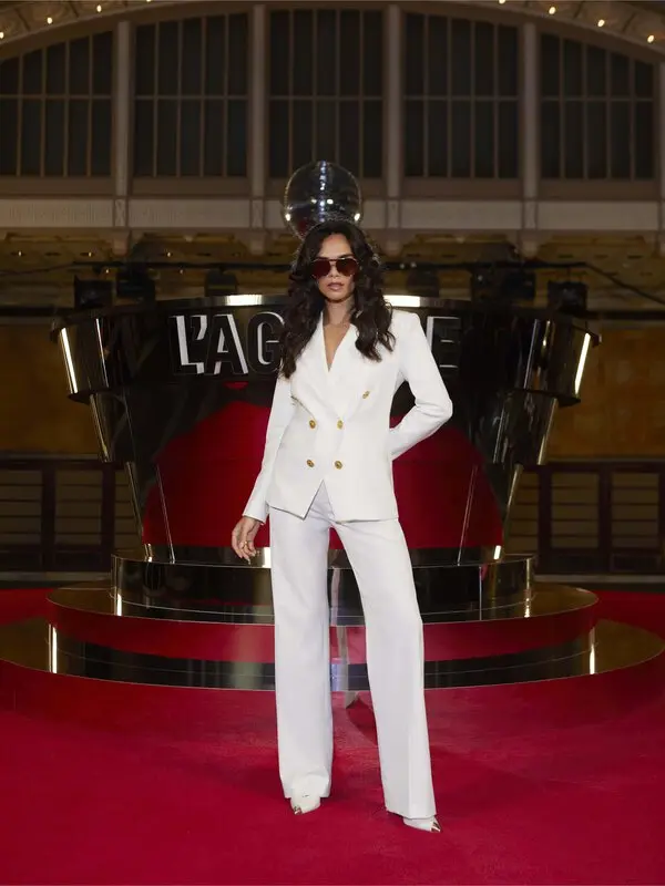 L'Agence Kyomi Double-breasted Blazer - White