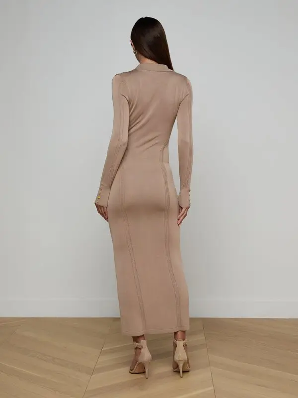 L'Agence Delma Knit Maxi Dress