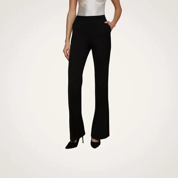 L'Agence Frances Bootcut Trousers - Black