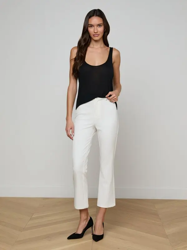 L'Agence Celia Scoopneck Tank Top - Black