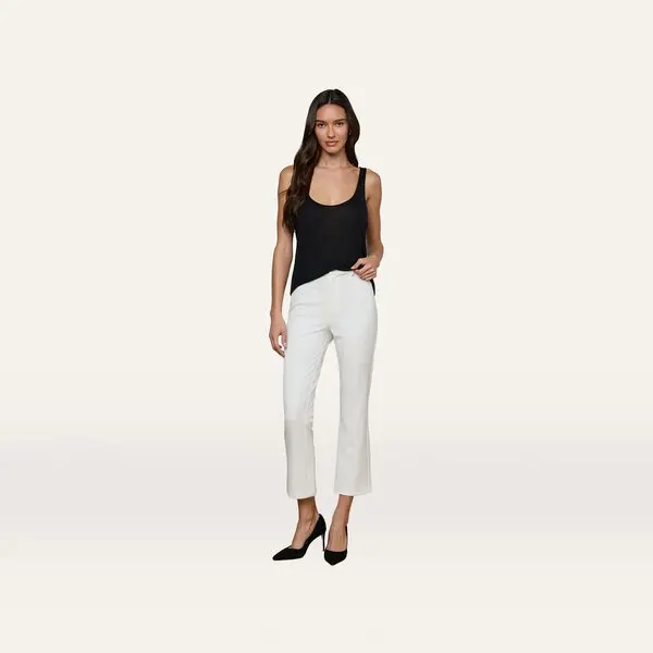 L'Agence Celia Scoopneck Tank Top - Black