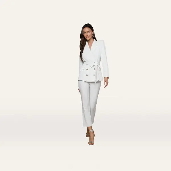 L'AGENCE Aven Wrap Blazer - Ivory