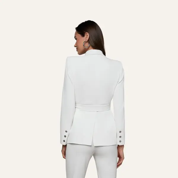 L'AGENCE Aven Wrap Blazer - Ivory