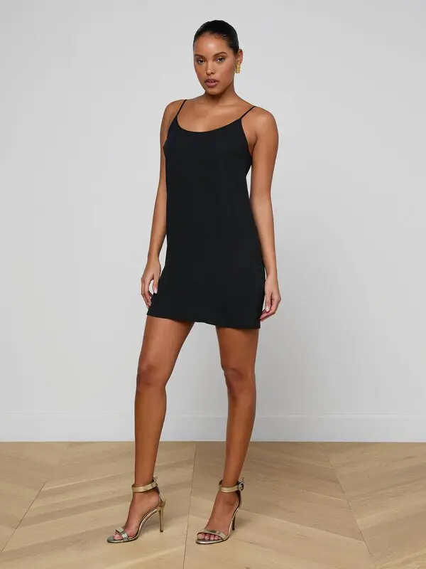 L'Agence Raye Slip Lining Dress - Black