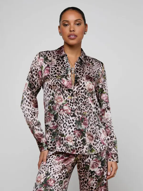 L'Agence Tyler Silk Blouse Top