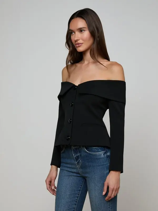 L'Agence Ingrid Blazer Top