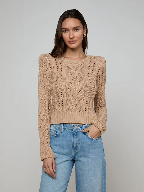 L'Agence Mio Cabled Pullover
