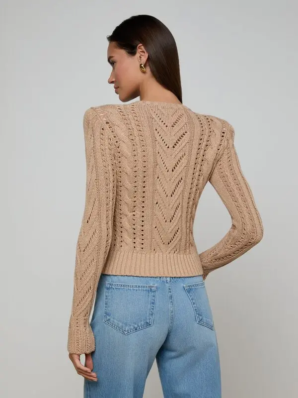 L'Agence Mio Cabled Pullover