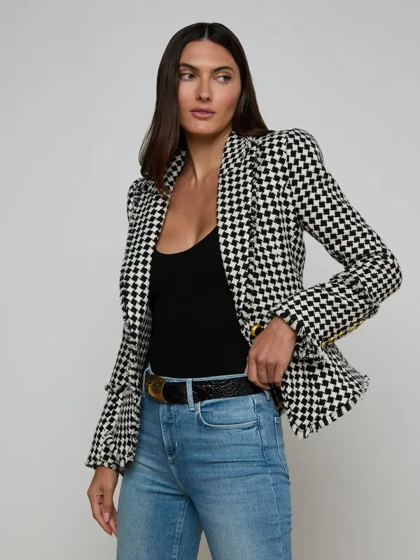 L'Agence Kaisley Tweed Blazer