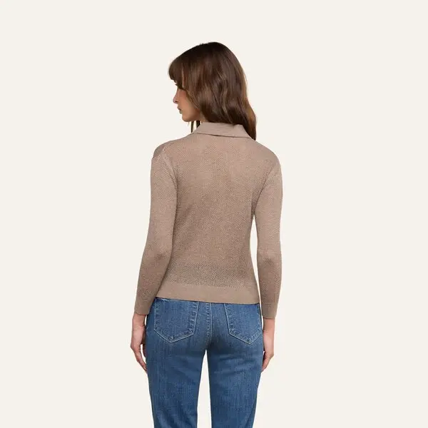 L'AGENCE Carine Knit Top - Mushroom