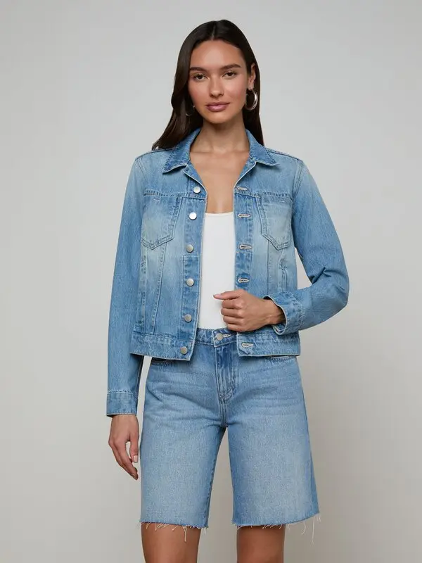 L'Agence Celine Jean Jacket - Bellflower