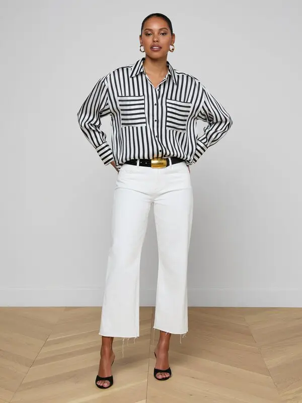 L'Agence Eliora Striped Shirt