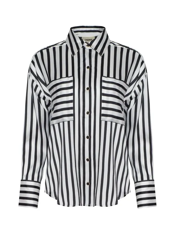 L'Agence Eliora Striped Shirt