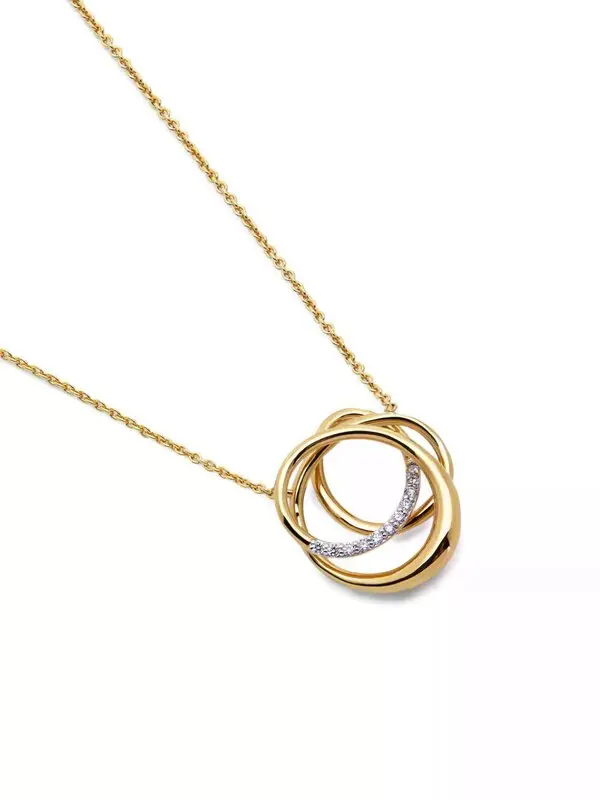 Monica Vinader Interlocking Circles Diamond Chain Necklace