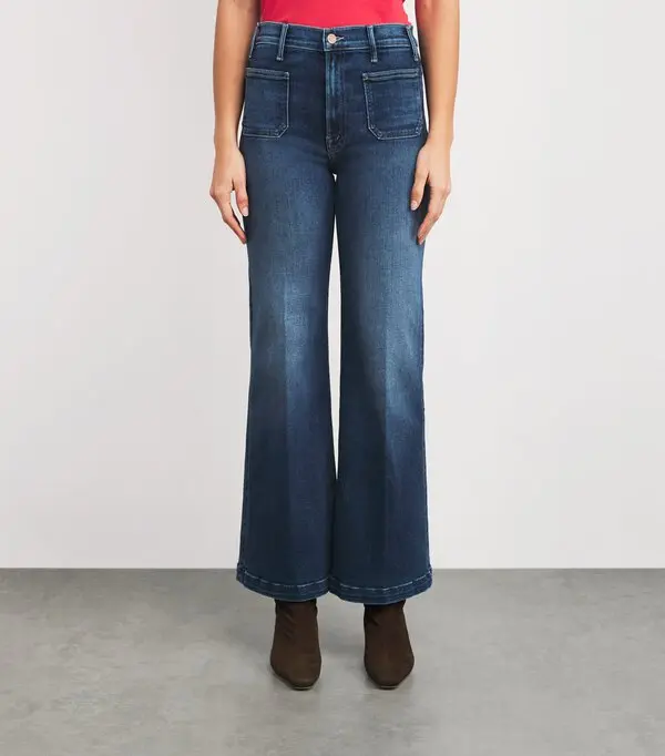 MOTHER The Hustler Roller Wide-leg Jeans