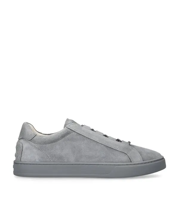 TOD'S Suede Allacciata Cassetta Sneakers - Grey