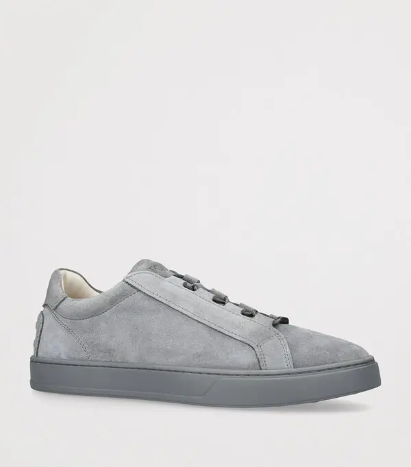 TOD'S Suede Allacciata Cassetta Sneakers - Grey