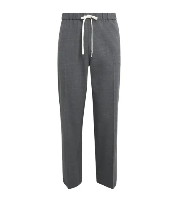 MAISON MARGIELA Drawstring Tailored Trousers - Grey
