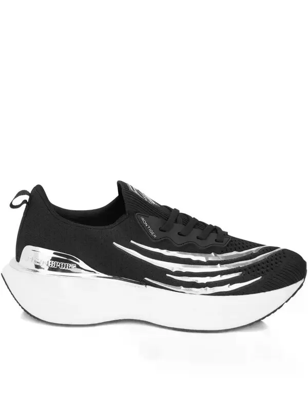PLEIN SPORT Tiger Scratch Iron Tiger Sneakers - Black