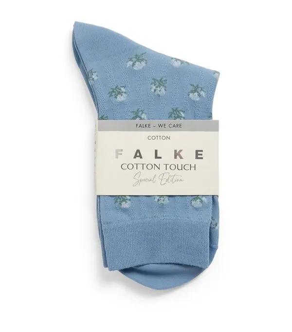 Falke Floral Cotton Touch Socks - Blue