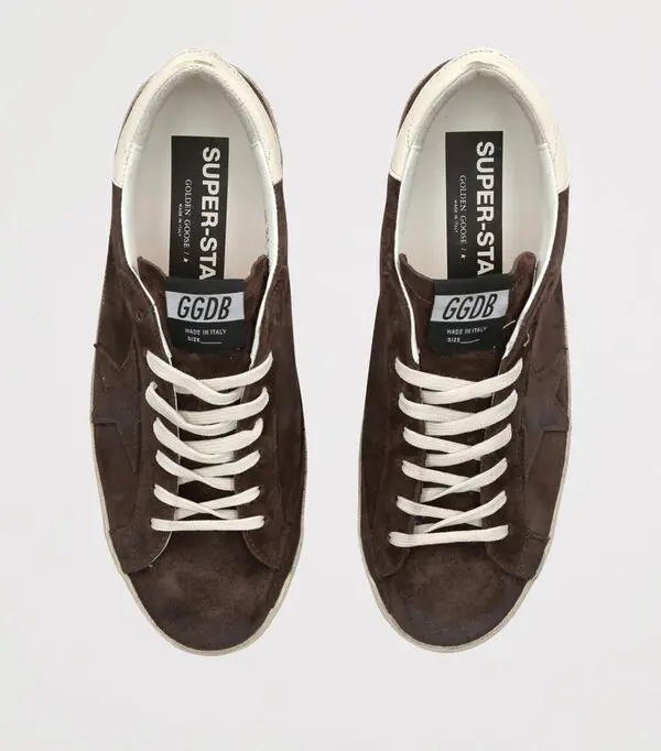 GOLDEN GOOSE Leather Superstar Sneakers - Brown
