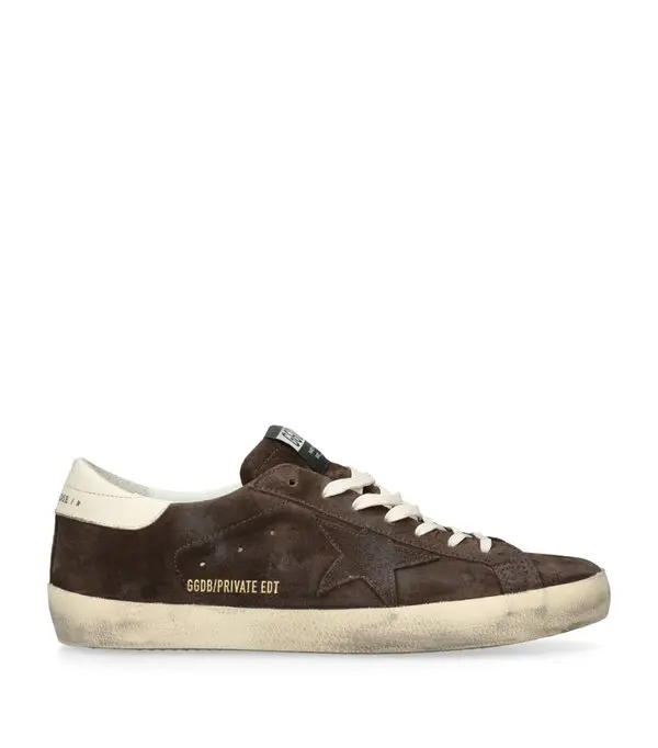 GOLDEN GOOSE Leather Superstar Sneakers - Brown