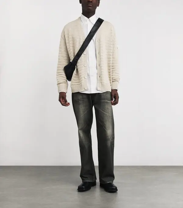 MAISON MARGIELA Cotton Rib Cardigan
