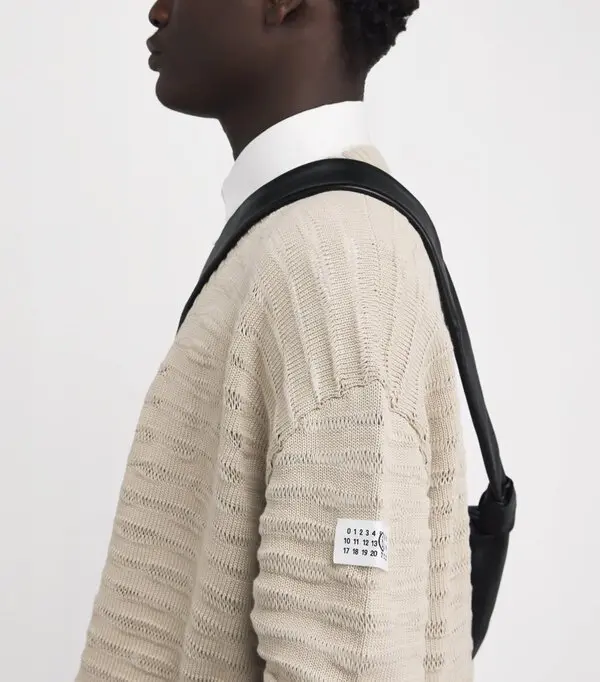 MAISON MARGIELA Cotton Rib Cardigan