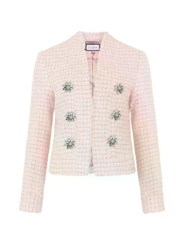 Philipp Plein Crystal-embellished Tweed Jacket