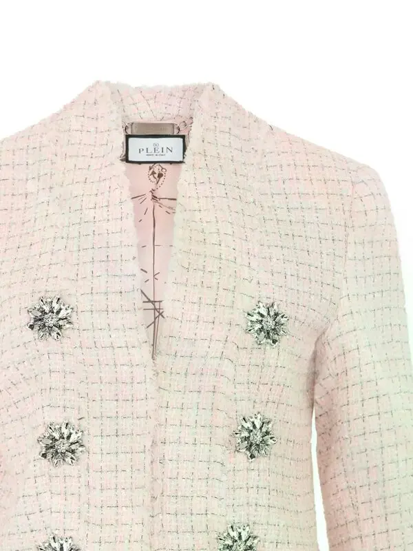 Philipp Plein Crystal-embellished Tweed Jacket