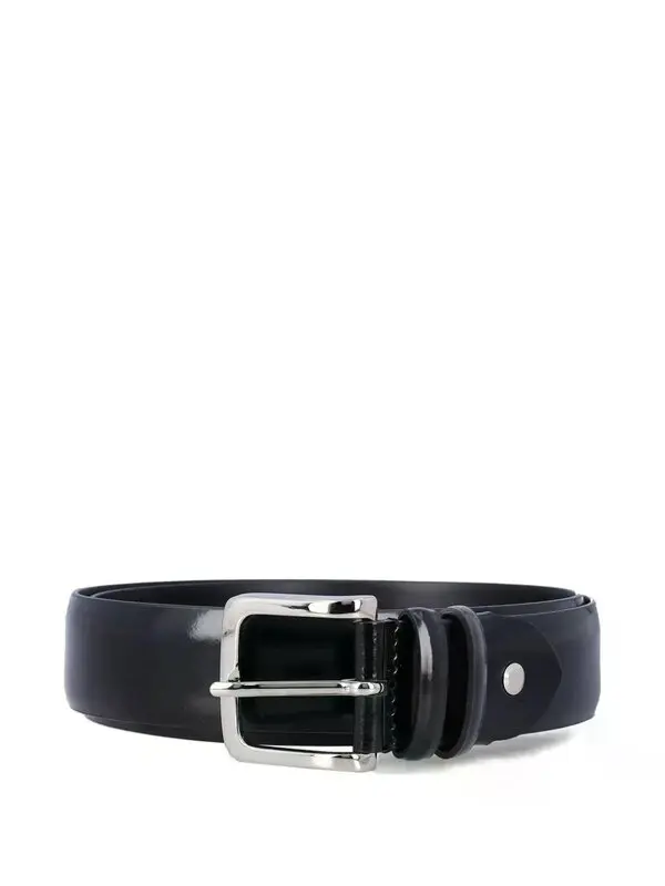 FABRIZIO MANCINI Leather Belt - Black