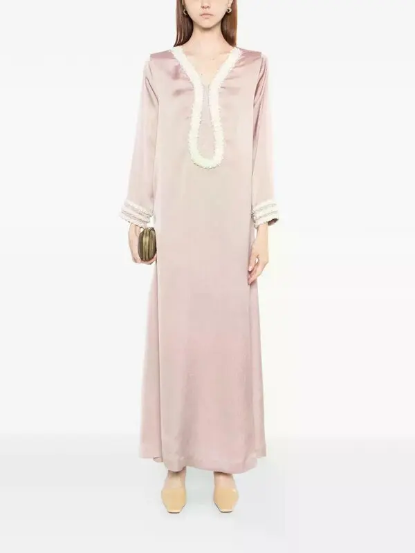 SHATHA ESSA Crystal-embellished Maxi Dress