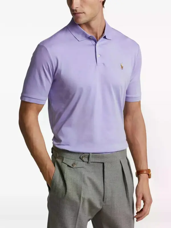 Polo Ralph Lauren Embroidered Polo Shirt - Purple