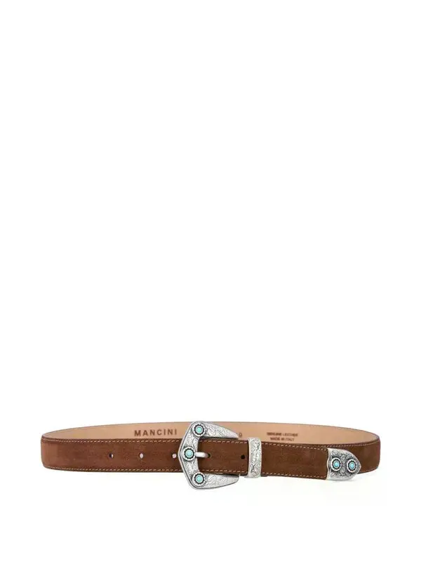FABRIZIO MANCINI Turquoise-embellished Belt