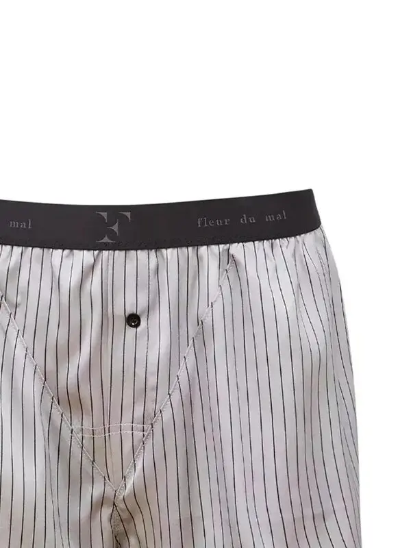 FLEUR DU MAL Pinstripe Board Boxer